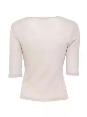 AMOMENTO Round-neck T-shirt - Neutrals