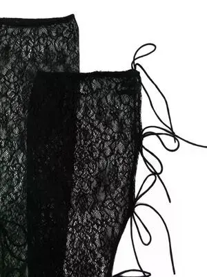 PAULINE DUJANCOURT Lace-tie Stockings