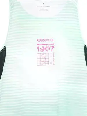 Rossignol Striped Racer Back Tank Top - Blue