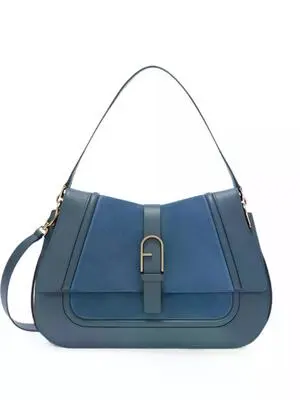 Furla Leather Top Handle Tote - Blue