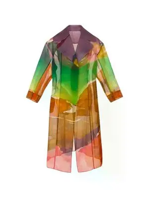 Ulla Johnson Novalie Printed Coat - Orange