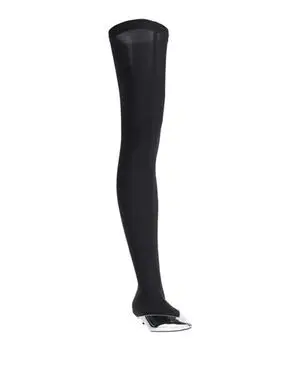 Givenchy Lycra & Calfskin Over-the-knee Boots - Silver
