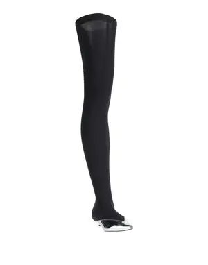 Givenchy Lycra & Calfskin Over-the-knee Boots - Silver