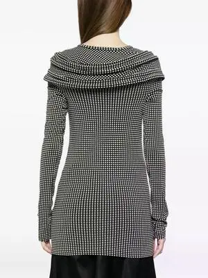Junya Watanabe Ruffled Polka Dot Top