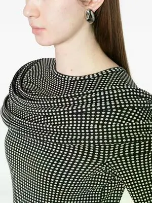 Junya Watanabe Ruffled Polka Dot Top