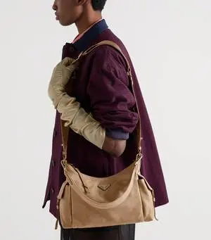 Prada Large Nappa Leather Explore Shoulder Bag