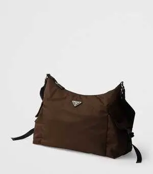 Prada Re-nylon And Leather Explore Shoulder Bag - Brown