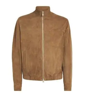 Jacob Cohen Suede Zip-up Jacket