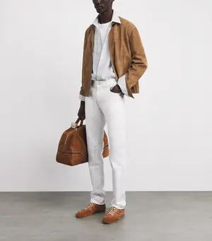 Jacob Cohen Suede Zip-up Jacket