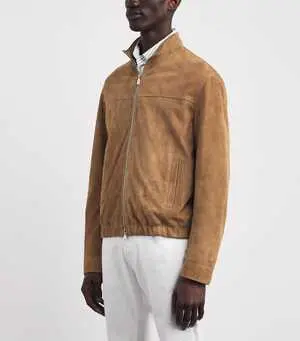 Jacob Cohen Suede Zip-up Jacket