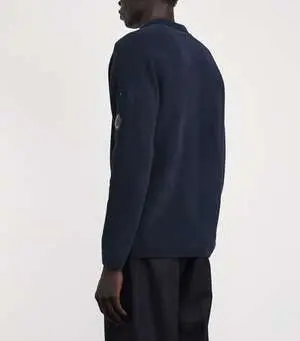 C.P. COMPANY Cotton Chenille Lens Polo Sweater