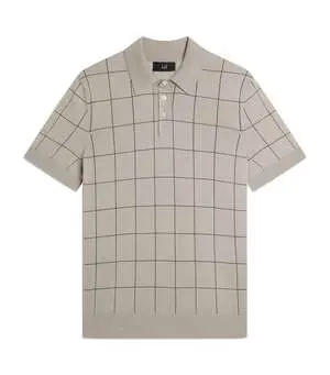 Dunhill Cotton-mulberry Silk Polo Shirt - Beige