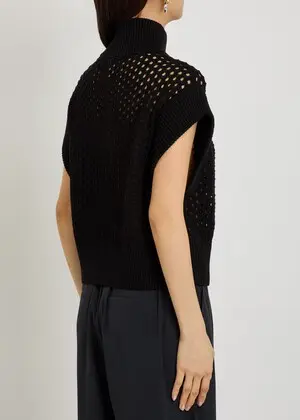 Varley Gaines Cotton-knit Vest - Black