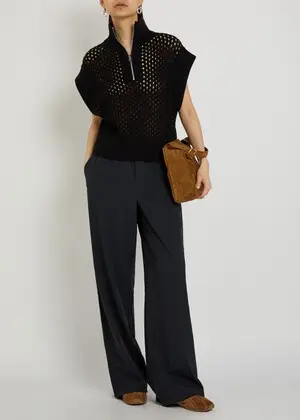Varley Gaines Cotton-knit Vest - Black