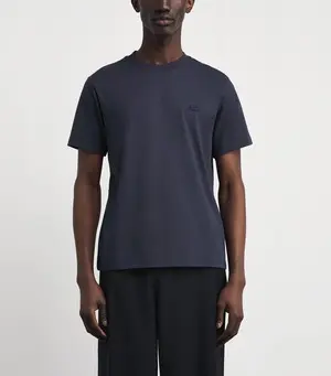 Sandro Cotton Logo T-shirt - Blue