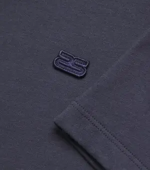Sandro Cotton Logo T-shirt - Blue