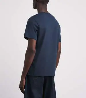 Sandro Organic Cotton Logo T-shirt - Blue