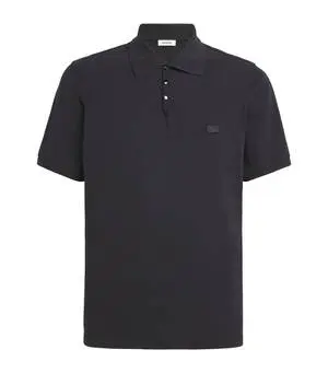 Sandro Cotton Logo Polo Shirt - Black
