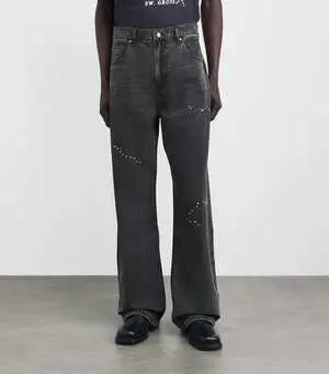 DOMREBEL Jerk Bootcut Jeans - Black
