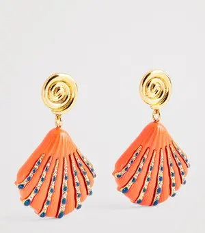 Rixo Gold-plated Daphne Drop Earrings