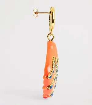 Rixo Gold-plated Daphne Drop Earrings