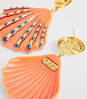 Rixo Gold-plated Daphne Drop Earrings