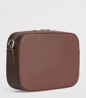 Sandro Saffiano Leather Crossbody Bag