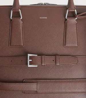 Sandro Leather Slim Briefcase