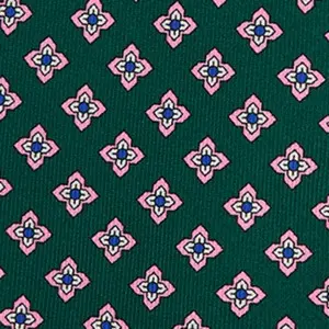 Dunhill Mulberry Silk Printed Tie - Green