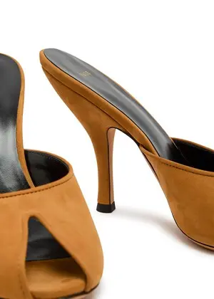 JUDE Date 110 Nubuck Mules - Brown