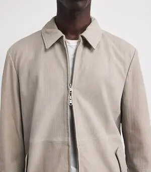 Paige Suede Bomber Jacket