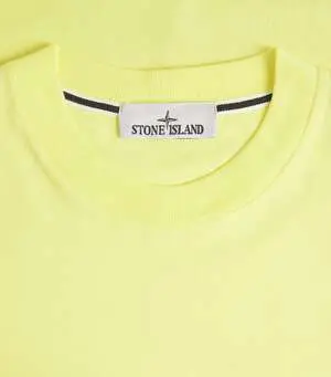 Stone Island Cotton Logo T-shirt - Yellow