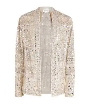 Zuhair Murad Embroidered Sequinned Jacket