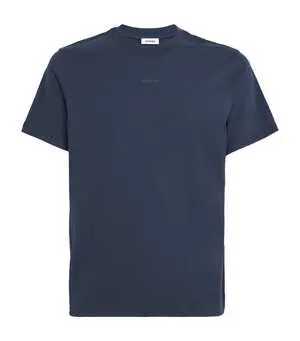 Sandro Organic Cotton Logo T-shirt - Blue