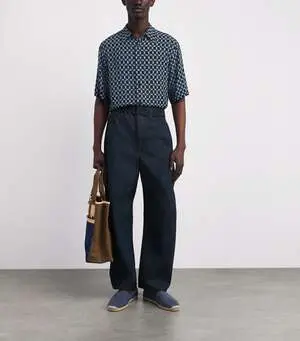 Sandro Link-print Shirt - Blue