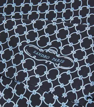 Sandro Link-print Shirt - Blue