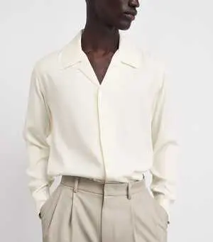 Sandro Notched-collar Shirt - Beige
