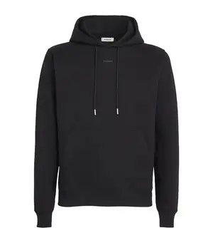 Sandro Cotton Logo Hoodie - Black
