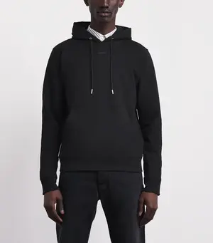 Sandro Cotton Logo Hoodie - Black