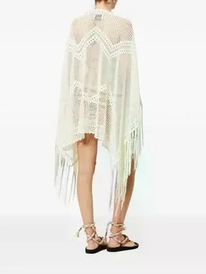 Isabel Marant Étoile Medium Length Crochet Cape - Neutrals