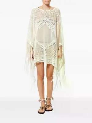 Isabel Marant Étoile Medium Length Crochet Cape - Neutrals