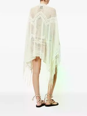 Isabel Marant Étoile Medium Length Crochet Cape - Neutrals