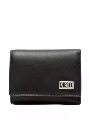 DIESEL® Biscotto Logo-plaque Wallet - Black