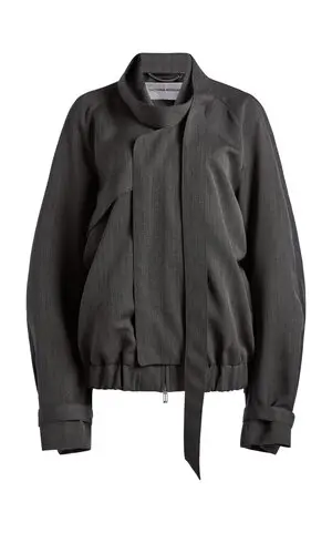 Victoria Beckham Wool Bomber Jacket - Grey
