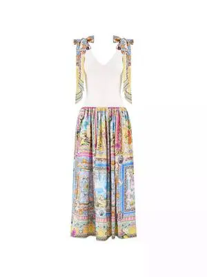 Camilla Bodice Splice Midi Dress