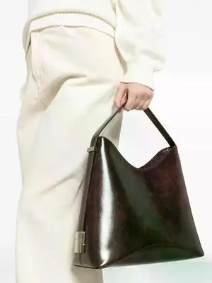 OSOI Slouch Leather Shoulder Bag - Brown