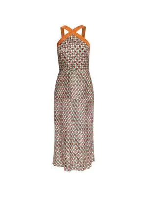 Paul Smith Patterned Midi Dress - Orange