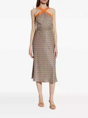 Paul Smith Patterned Midi Dress - Orange