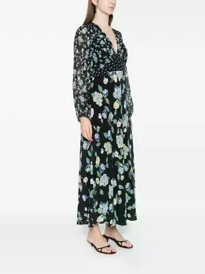 Rixo Kaila Floral Polka Dot Dress