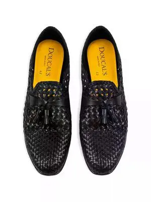 DOUCAL'S Tassel-detail Leather Loafers - Black